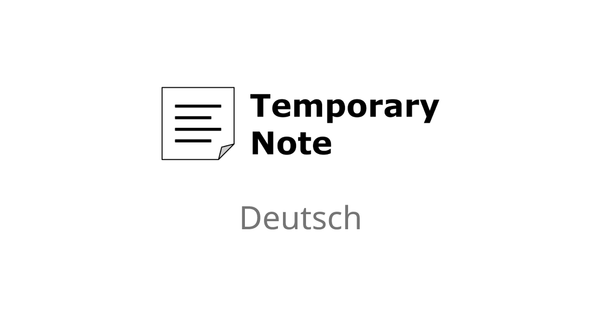 Online-Notizblock für temporäre Notizen