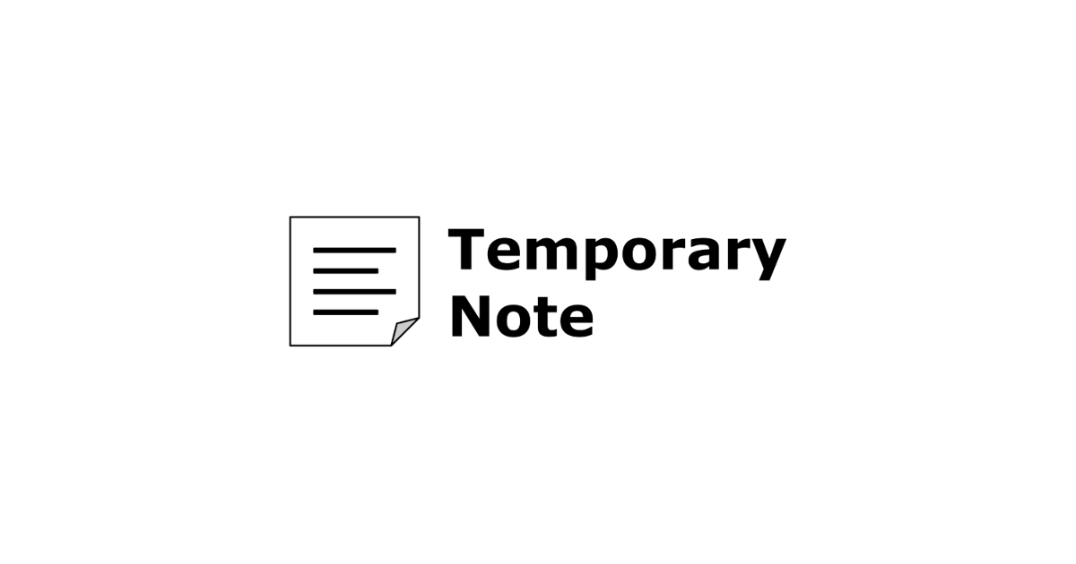Online notepad for temporary notes